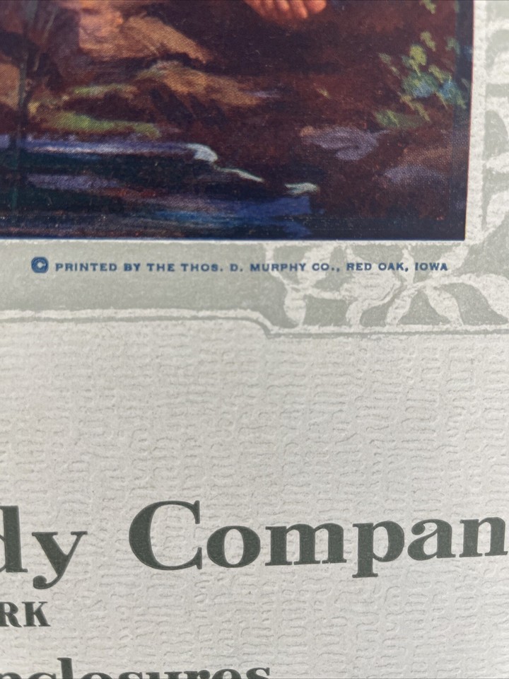 ANTIQUE VTG 1926 Girl Pin Up Dbl Calendar by Goddard F.R.Harper Thos. D ...