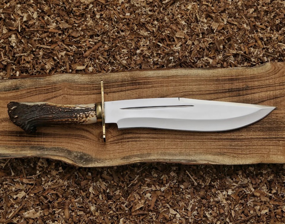 Custom Hand Forged High carbon SteelHunting Knife, Muela Magnum Stag ...