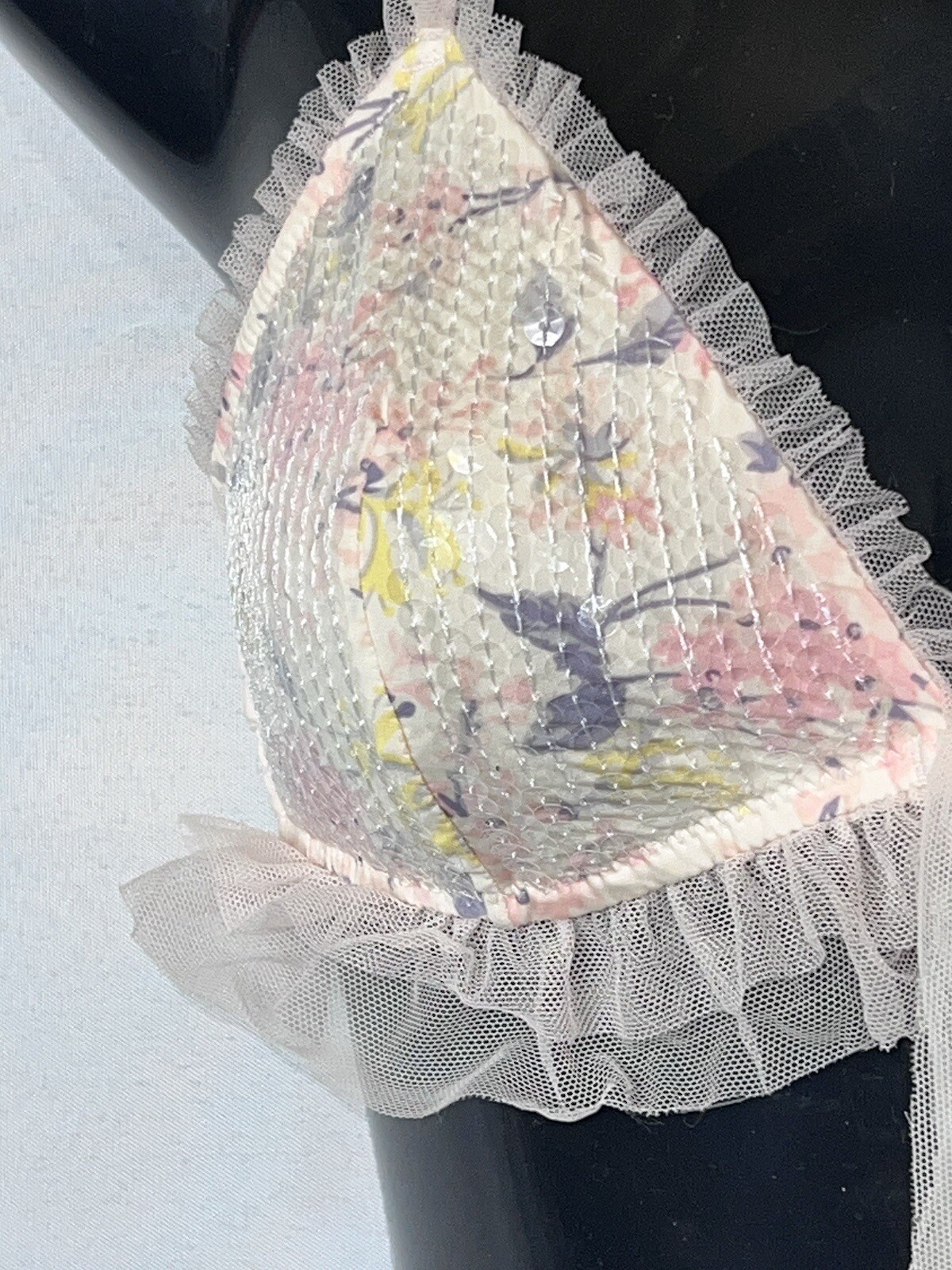 Victoria's Secret VS Bralette Sequin Wireless Wire Free NWT Tulle ...