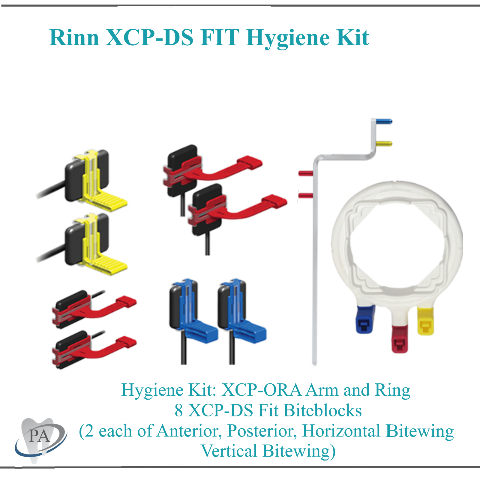 Dental Rinn XCP-DS FIT Hygiene Kit: XCP-ORA Arm and Ring, 8 XCP-DS Fit ...