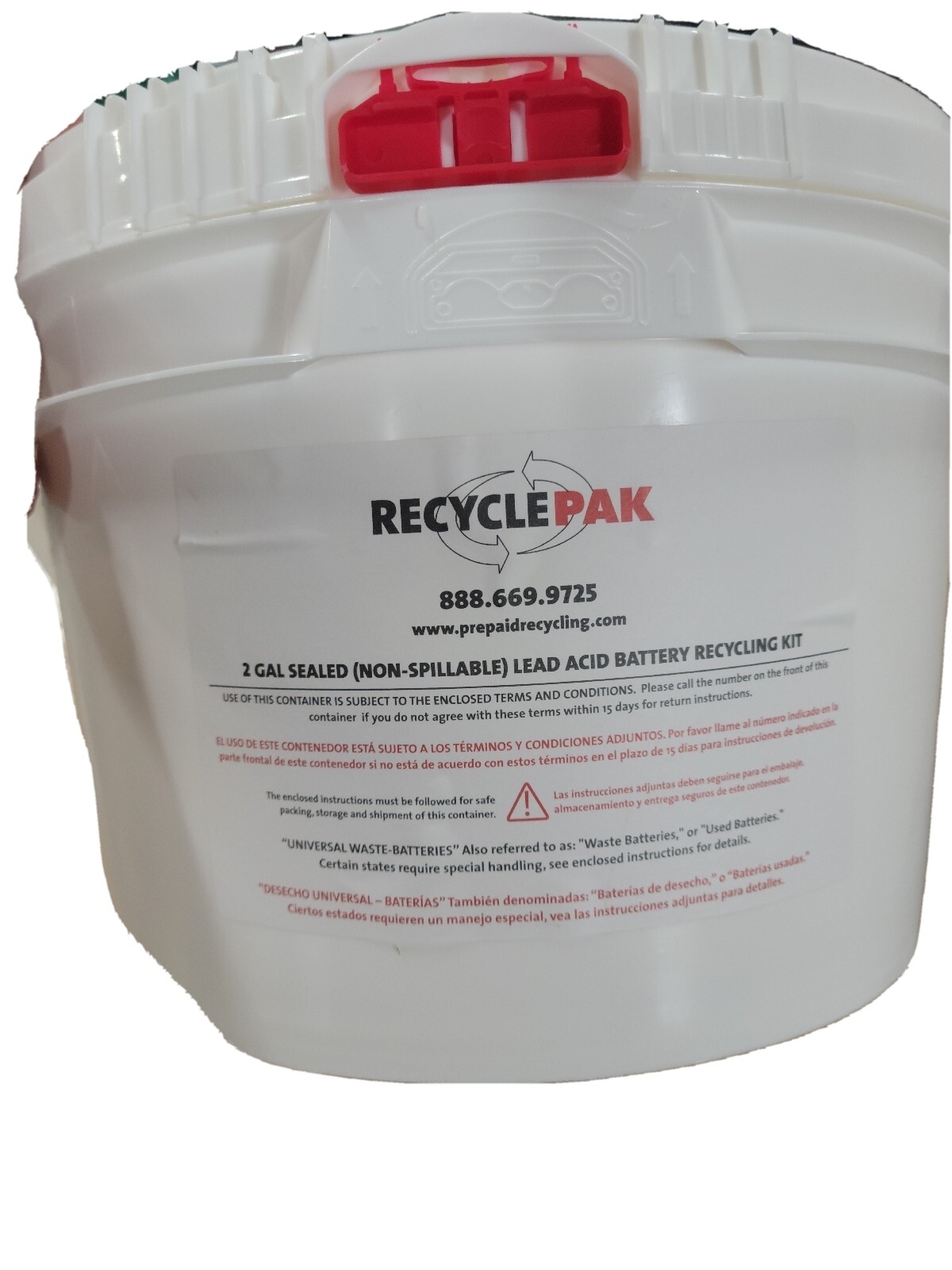 RECYCLEPAK 1FYF1 Battery Recycling Kit: Dry Cell Batteries, 2 gal | eBay
