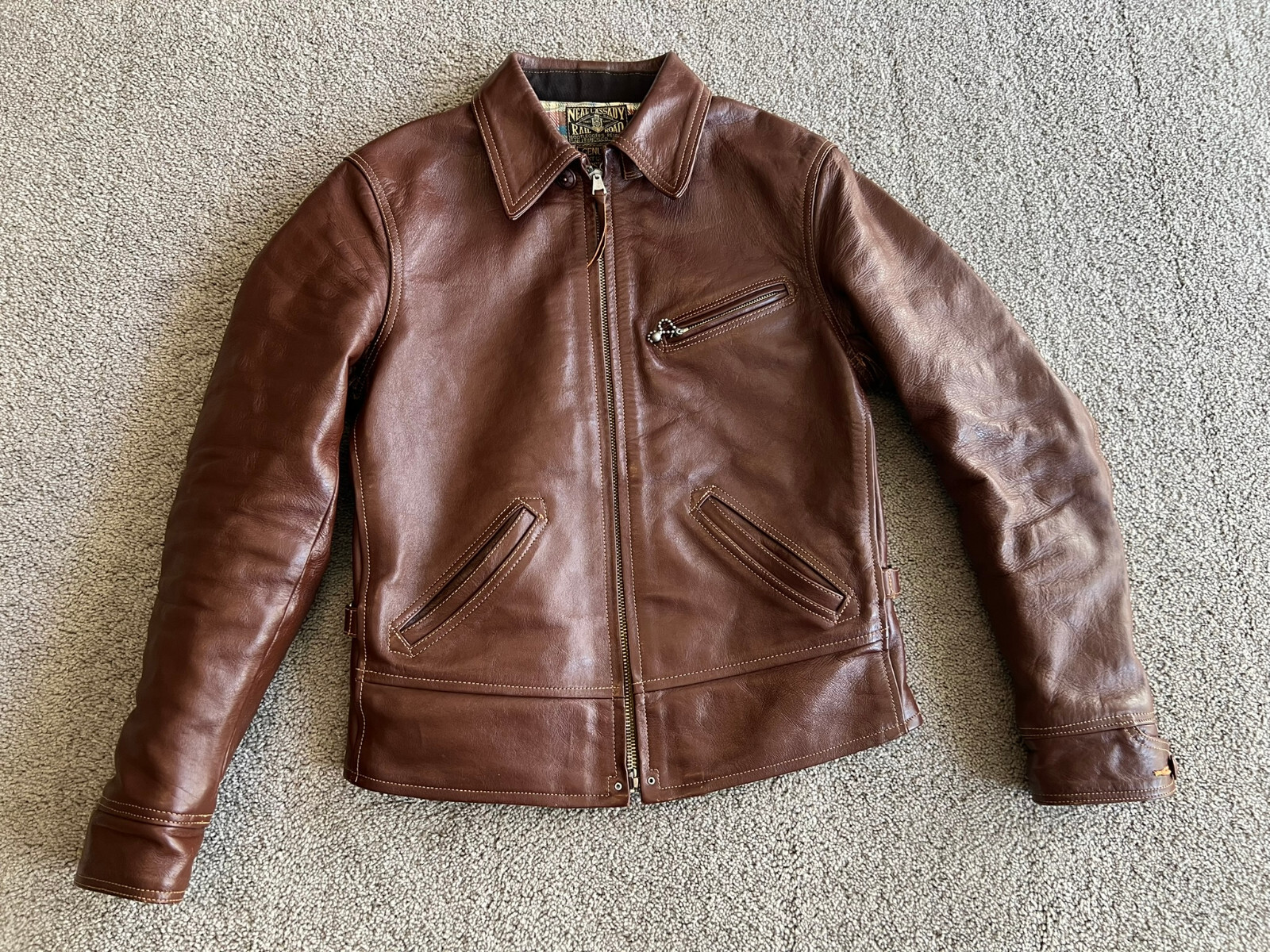 Freewheelers Caboose Brown Shinki Leather size 36 - Gem