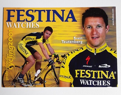 Cyclisme Carte cycliste SVEN TEUTENBERG Équipe FESTINA 2001 . | eBay