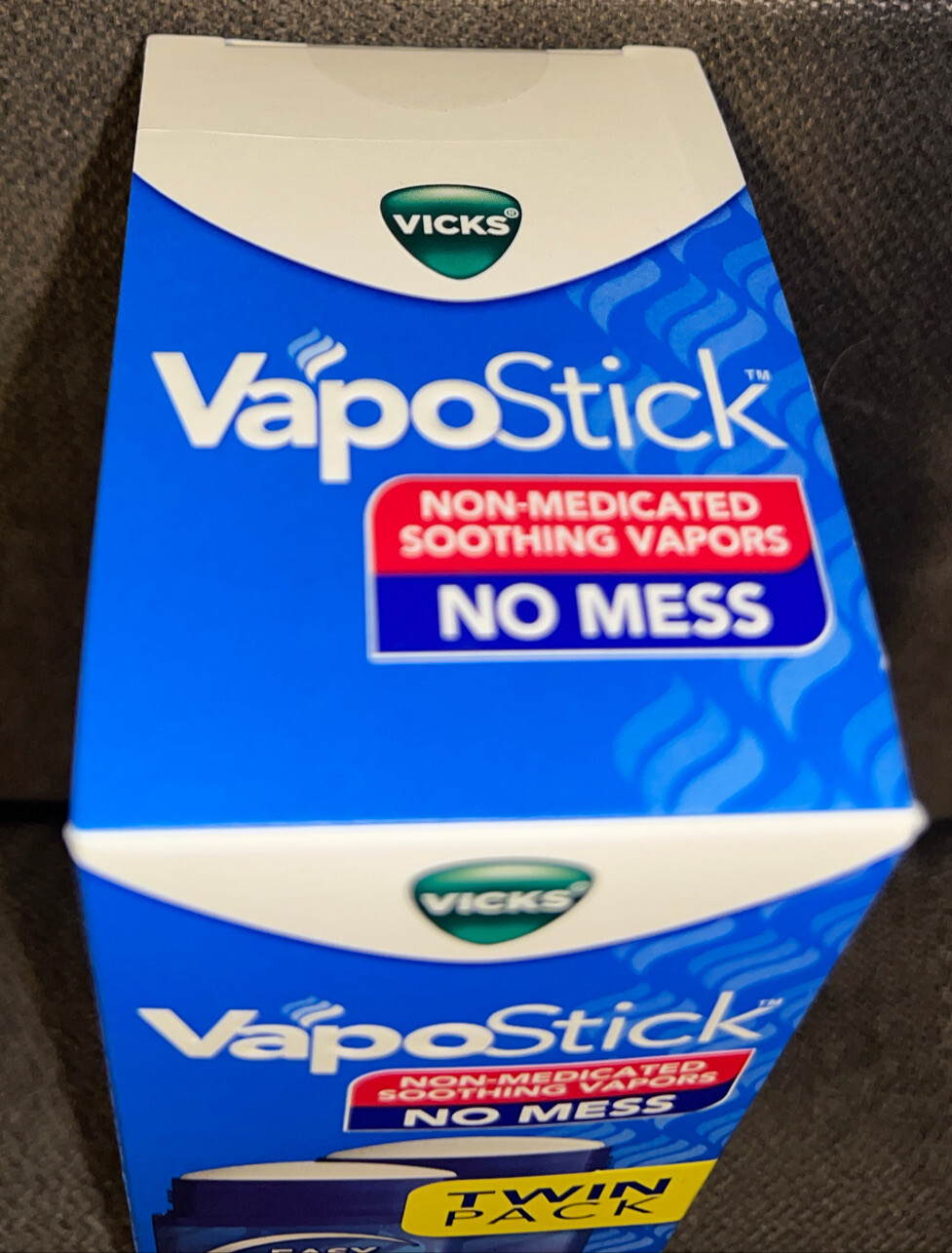 Vicks Vapo Stick Solid Balm 1.25oz Invisible No Mess Soothing Vapor ...