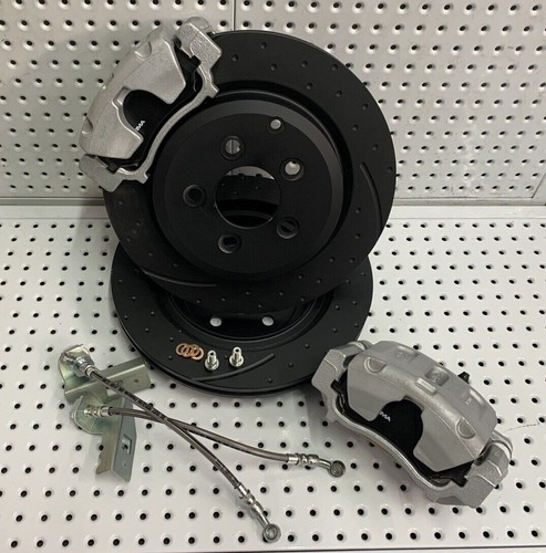 REAR TURBO BRAKE UPGRADE TO 328mm DISKS CALIPERS PADS FPV FALCON BA BF ...