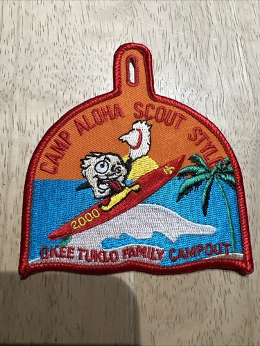 Vintage BSA Camp Aloha scout style 2000 Okee Tuklo Family Campout Patch ...