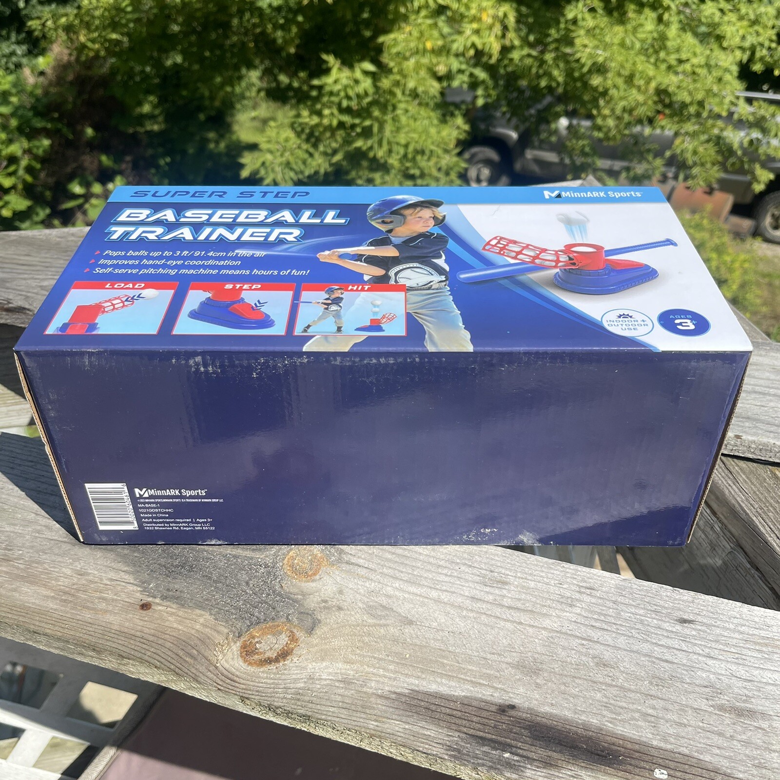 NEW MinnARK Sports Super Step Baseball Trainer POP UP Pitching Machine ...