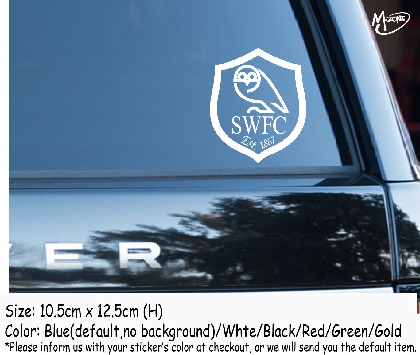 Sheffield Wednesday Sticker -Reflective/Metallic Color UK Club Car ...