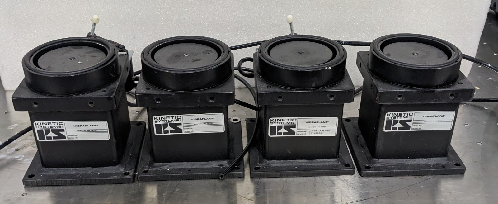 KS Kinetic Systems set of 4 vibraplane breadboard size vibration ...