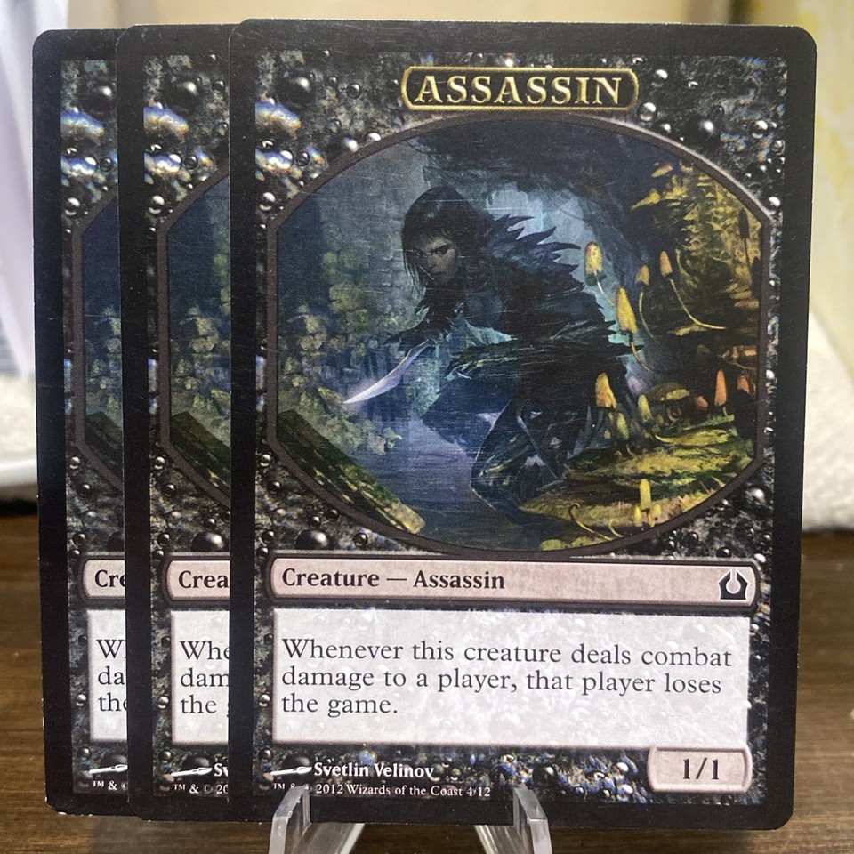 3 x Assassin Tokens - MTG Magic The Gathering | eBay
