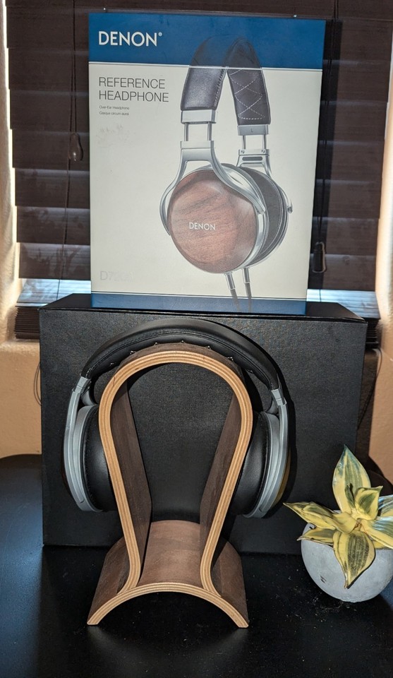 DENON Headphone Over Ear High Responded Correspondence Wood Housing AH ...
