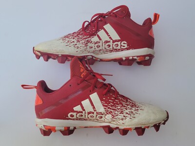 Adidas Men's Red/White Three Strife Life Football Cleats EH3442 Size ...