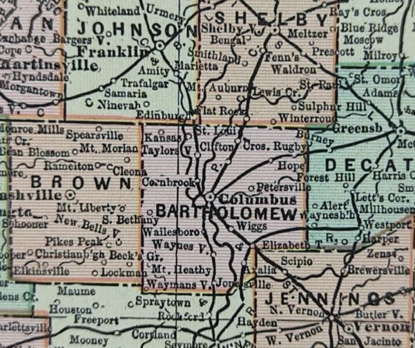 Indiana Map Of Marietta Settling The Ohio Frontier — Americana