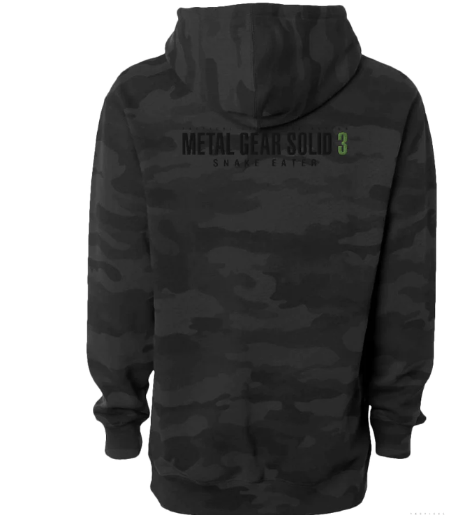Metal Gear Solid 3 Snake Eater Spirit Camo Hoodie Pullover LOGO Figure ...