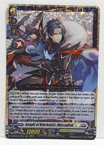 Vanguard Knight of Blackness, Obscudeid D-BT05/017EN RRR Keter ...