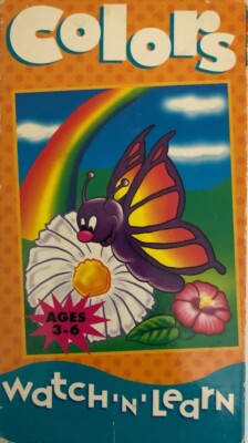 Watch N Learn Colors(VHS 1996)TESTED-RARE VINTAGE COLLECTIBLE-SHIPS N ...