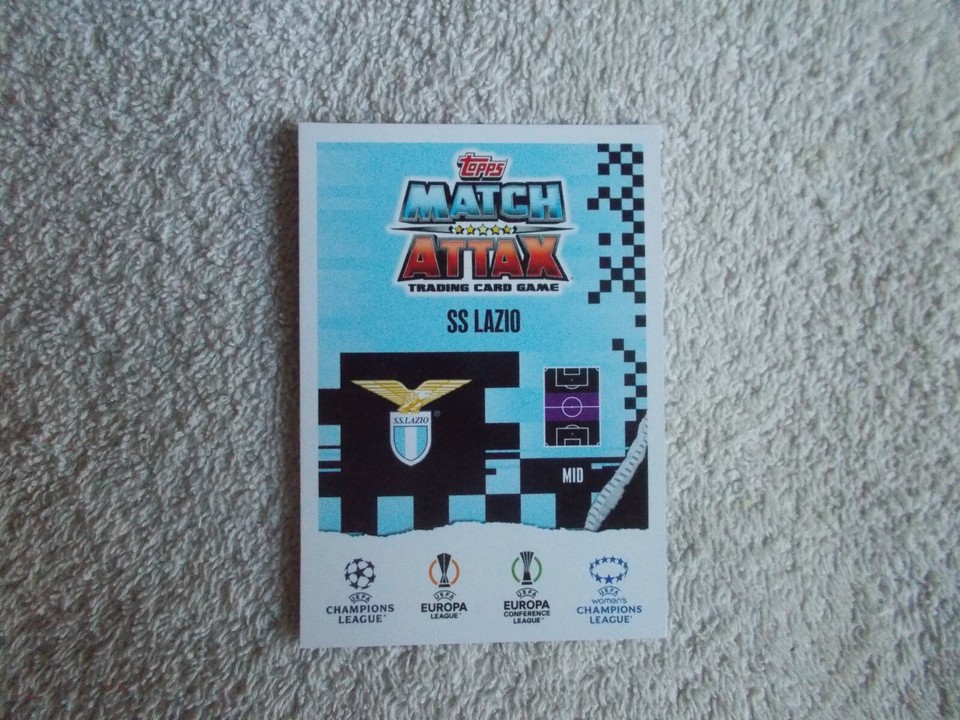 Match Attax Ex 2024 football "MATTEO GUENDOUZI" #29 Lazio Trading Card ...