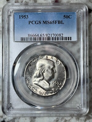 1953 PCGS MS65FBL Full Bell Lines Franklin Half Dollar, PCGS $775 | eBay