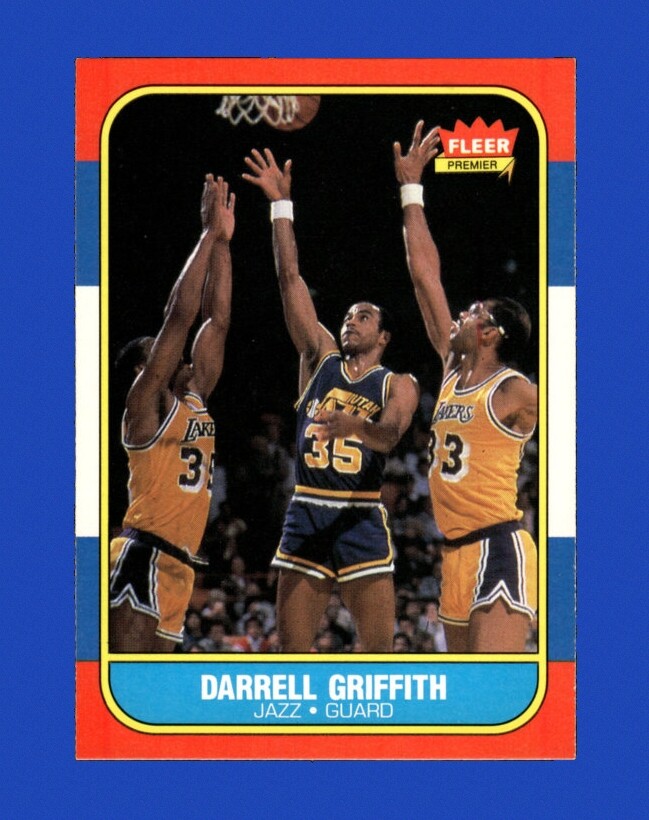 1986-87 Fleer Set-Break # 42 Darrell Griffith NM-MT OR BETTER *GMCARDS ...