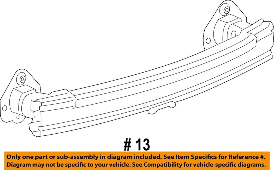 GM OEM 13-22 Encore,Trax Rear Bumper Bumper Components-Impact Bar ...