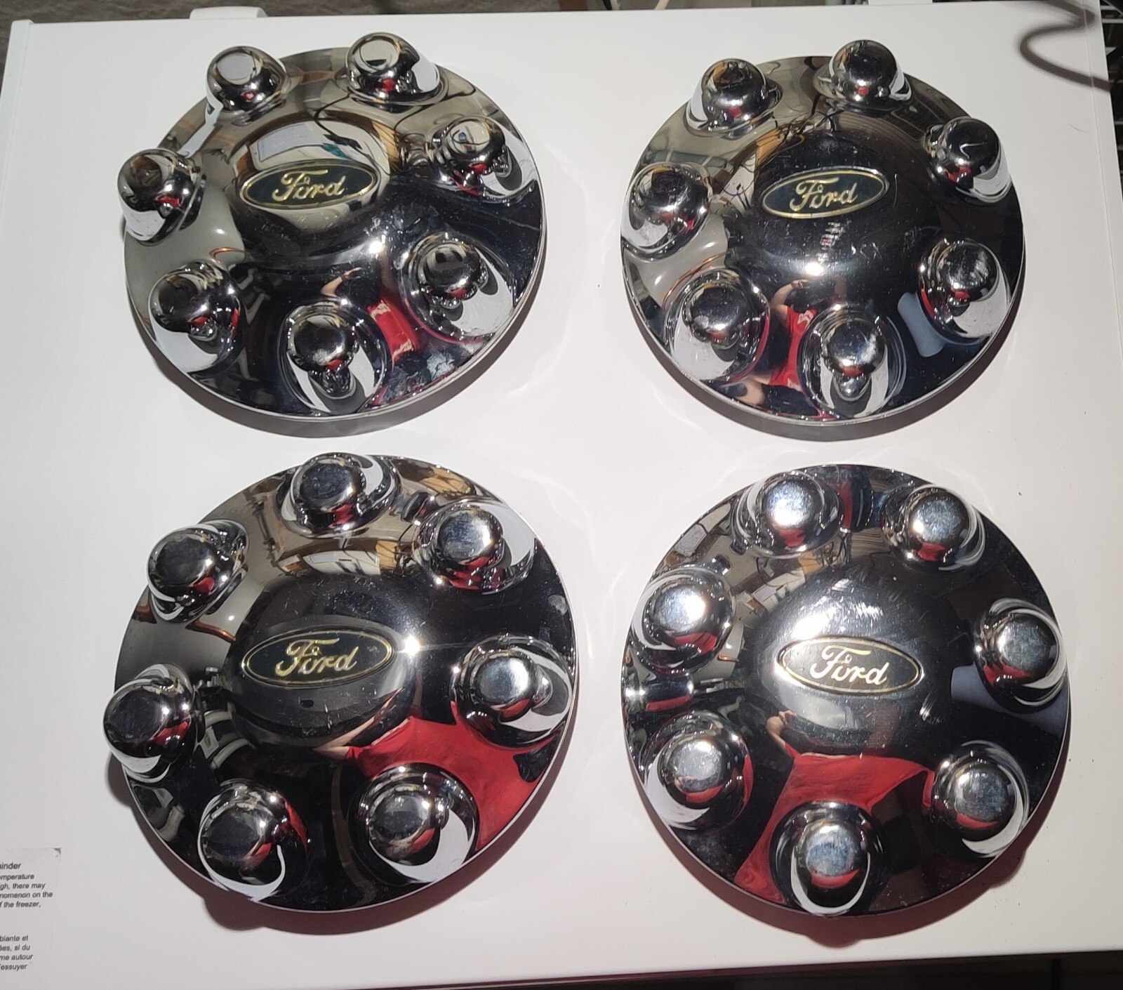 1 - Ford Chrome 7 Lug Center Hub Cap 1997-2004 F150 7700 F250 for sale ...