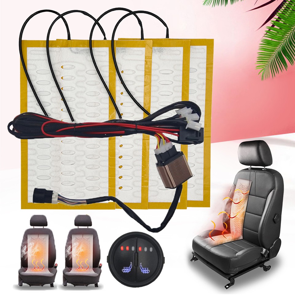 Universal Built-In Car Seat Heater Kit For 2 Seats 12V Alloy Wire ...