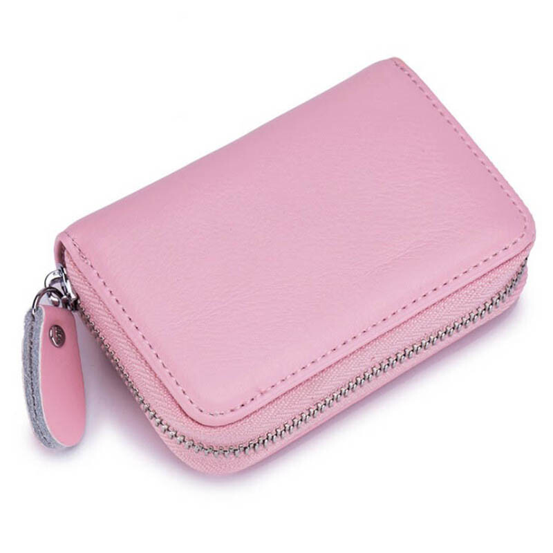 Women Leather 16 Card Slots Card Holder RFID-Blocking Small Pocket ...