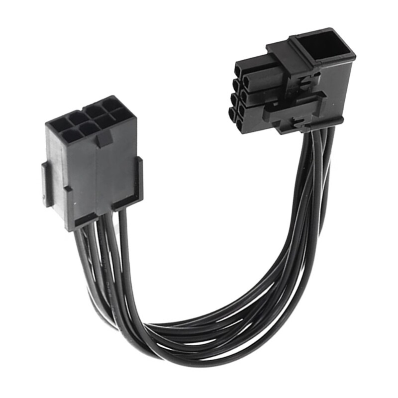 Graphics Card 8Pin Power Cable 8Pin Female to 8Pin Male 90 degree Elbow ...
