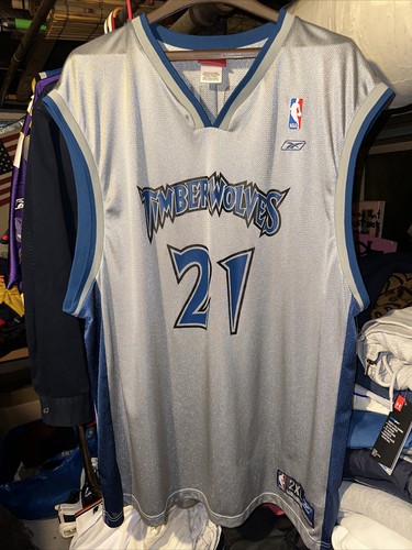 Rare Vintage REEBOK Minnesota Timberwolves Kevin Garnett NBA Jersey Men ...