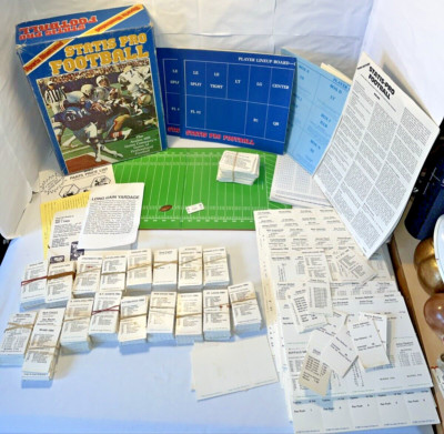 Statis Pro Football Board Game Avalon Hill Sports Illustrated 1984 ...