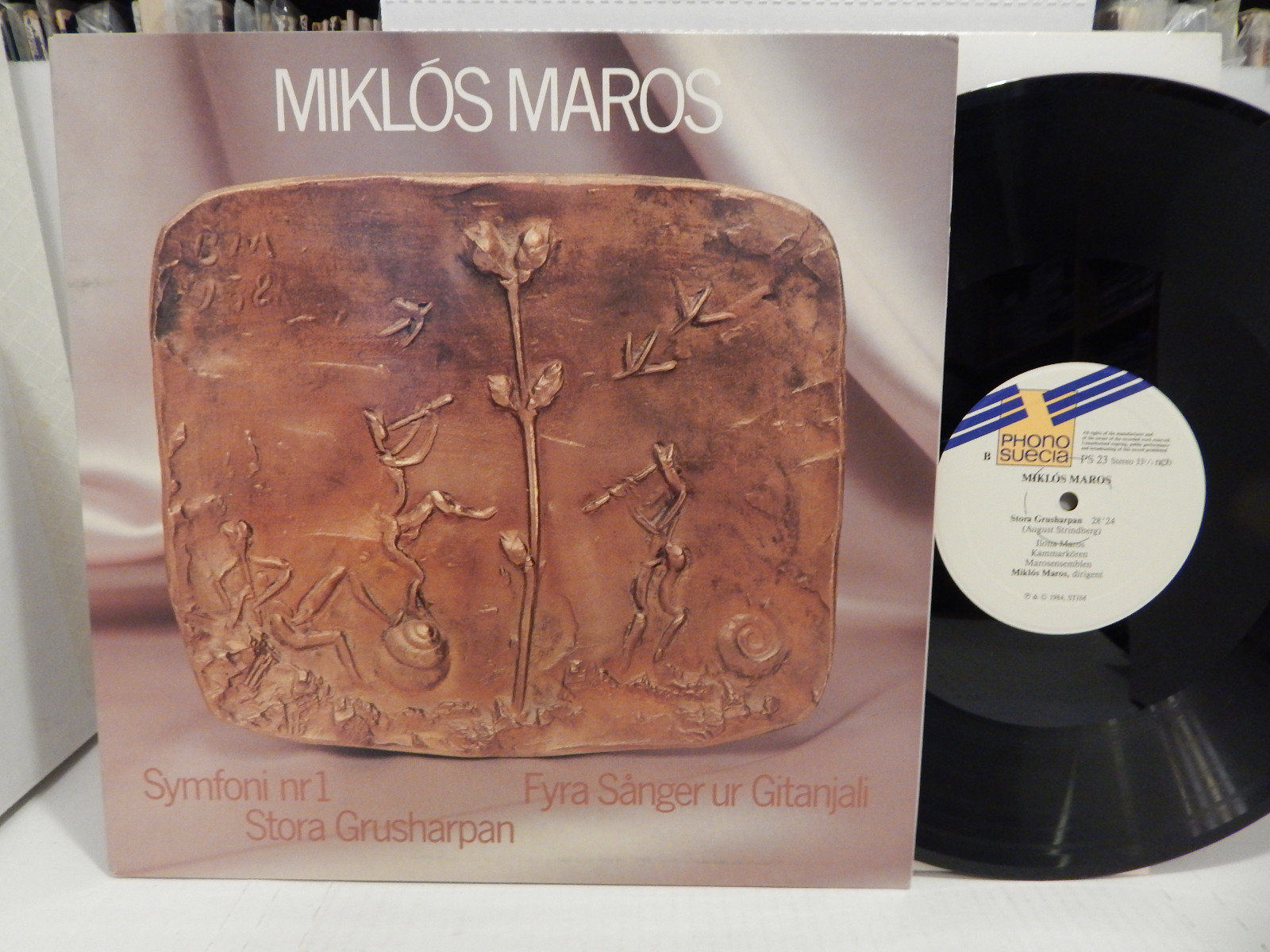 Miklos Maros Symfoni 1 Stora Grusharpan Fyra Sanger Ur Gitanjali 1984 ...