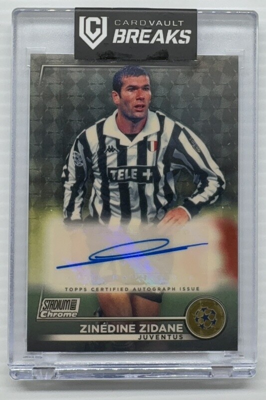 2022-23 Topps Stadium Club Chrome Zinedine Zidane Superfractor ...