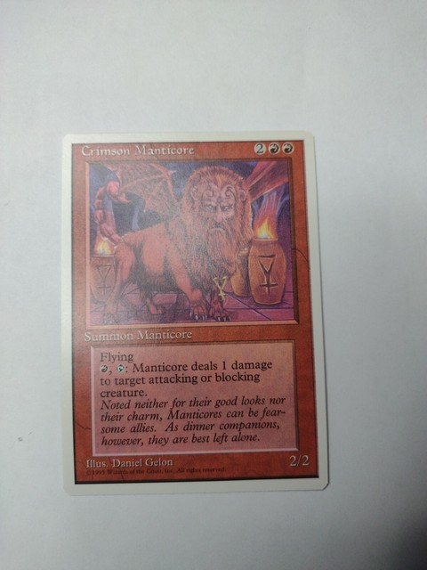 MTG Crimson Manticore Fourth Edition 183/379 Regular Rare for sale ...