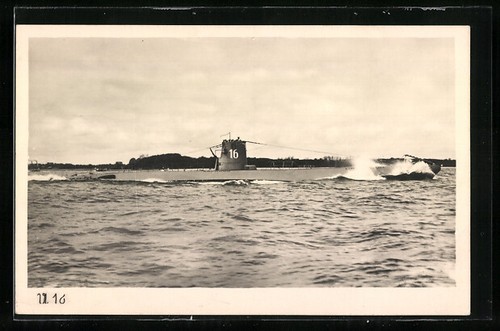 AK U-Boot U16 in voller Fahrt | eBay.de