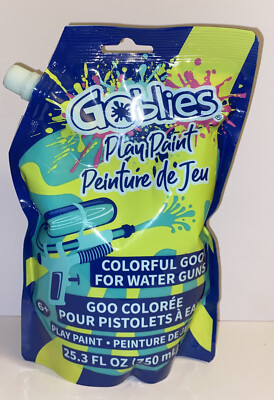 Goblies Play Paint Colorful Goo For Water Guns 25.3 FL Oz TEAL For ...