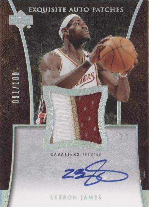 2004-05 Upper Deck Exquisite Collection - Auto Patches LeBron James #AP ...