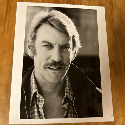 Vintage Black White Actor 8x10 Photograph Donald Sutherland Photo Pose ...