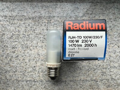 Radium Ralogen RJH-TD Halogenlampe E27 100W | 230W MATT NEU | eBay.de