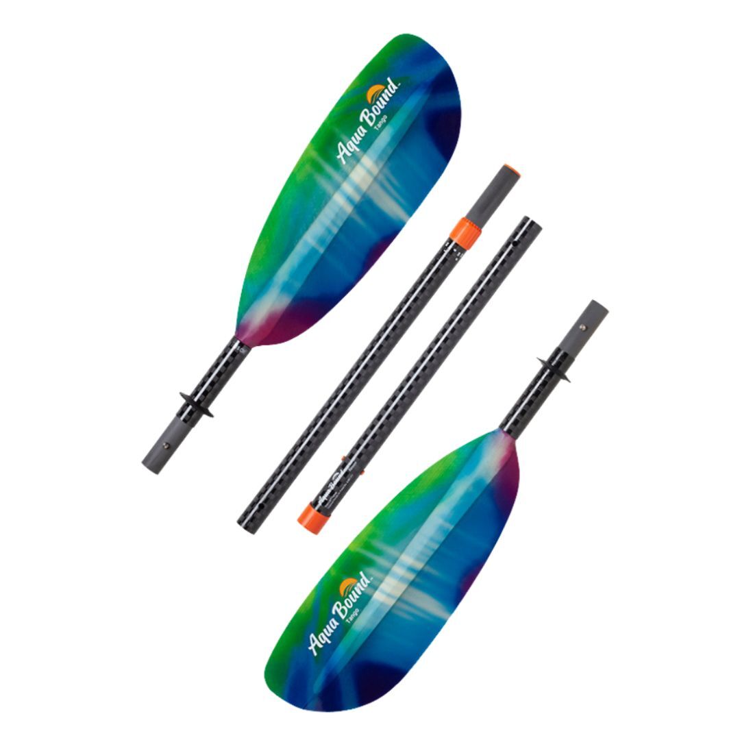 Aqua Bound Tango Fiberglass 4-Piece Performance Kayak Paddle, Northern ...