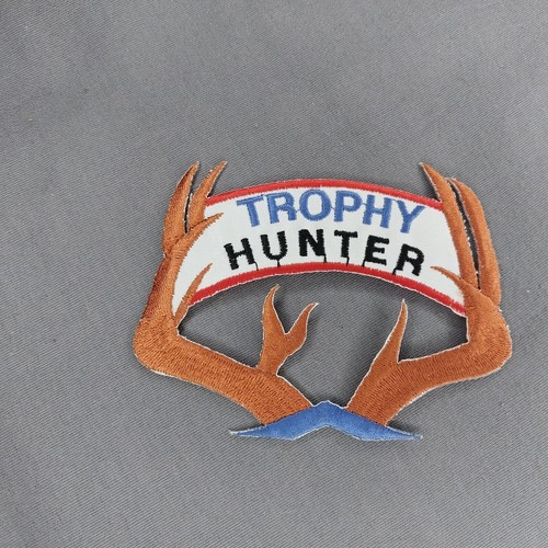 Trophy Hunter 4"x3" Buck Antlers Hunting Novelty Patch | eBay