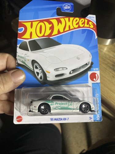 Hot Wheels Car Mazda ‘95 RX7 HW J-Imports 9/10 White RX-7 JDM ...