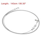 36" Universal Braided Throttle Gas Cable Kit Swap Fuel Line Kit ...