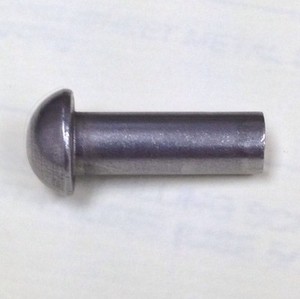 1/4 X 3/4" Round Head Solid STAINLESS Rivet Blacksmith Antique 1/4 ...