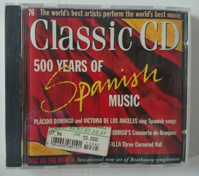 CLASSIC CD 500 YEARS OF SPANISH MUSIC CD | eBay