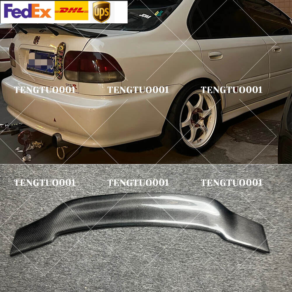 EK3 EK1 For 1996-2000 Honda Civic M Type Carbon Fiber Trunk Wing ...