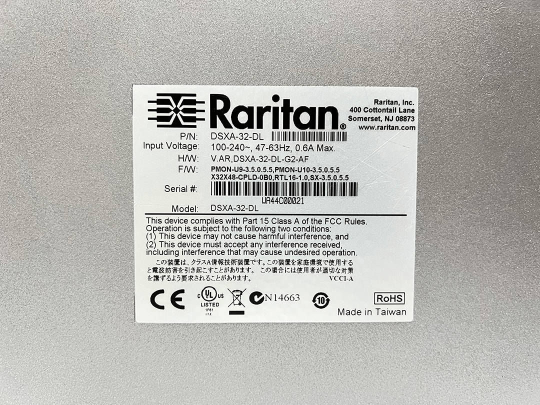 Raritan DSXA-32-DL Dominion Dual-feed AC power 32-port secure console server | eBay