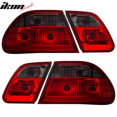Fits 96-02 Mercedes Benz E Class W210 Tail Lights G2 Red Smoke | eBay