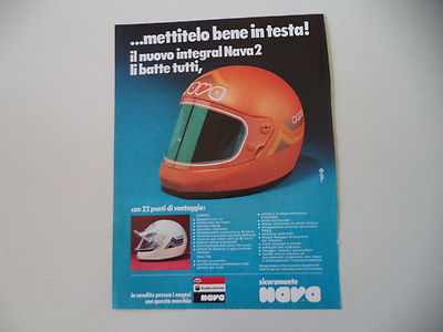 advertising Pubblicità 1977 CASCO HELMET NAVA INTEGRAL 2 | eBay