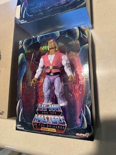 New With Box Super7 He-Man MOTU Laughing Prince Adam Figure Club ...