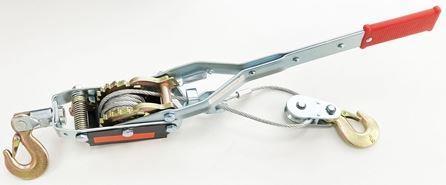 4 TON HEAVY DUTY 2 HOOK CABLE PULLER HAND WINCH TURFER CARAVAN TRAILER ...